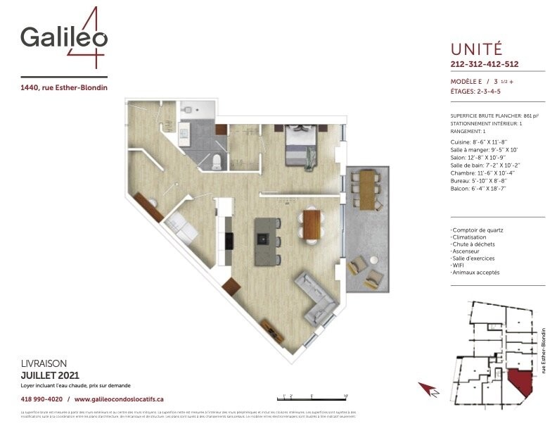 Logis-Experts | 1440 Rue Esther-Blondin - Le Galiléo